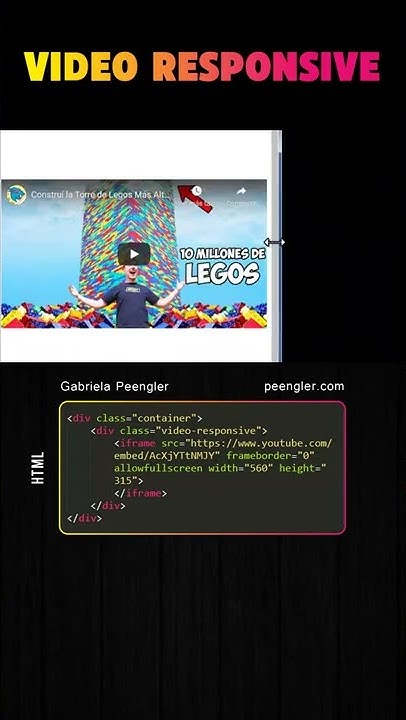 Cómo hacer un iframe / video responsive - YouTube