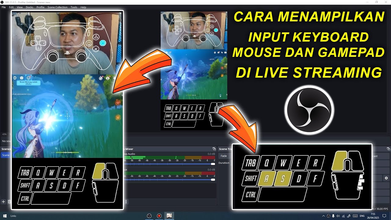 Tutorial Cara Setting Tombol Keyboard, Mouse & Gamepad Di OBS Studio ...