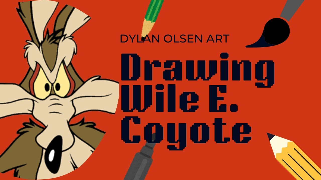 How to Draw Wile E. Coyote from the Looney Tunes series - YouTube