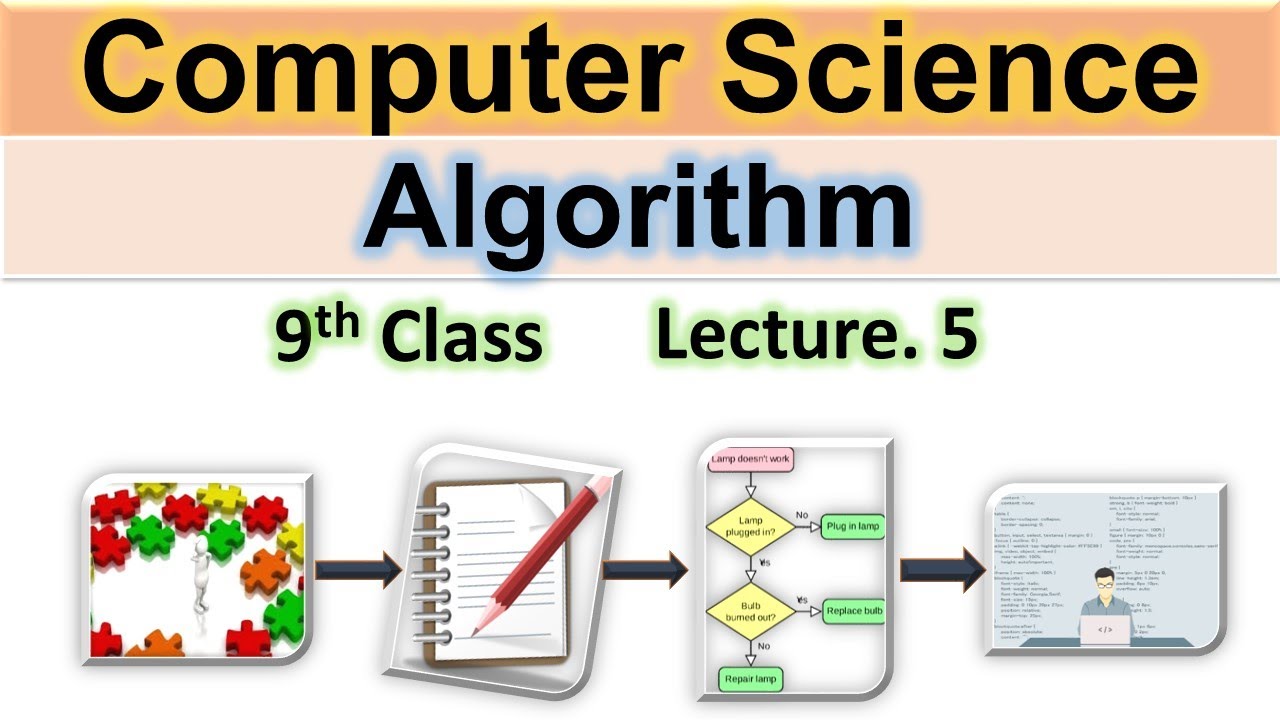 Algorithm And Notations Computer Science 9th Class New Course 2020 Chapter No 1 Lecture No 2738