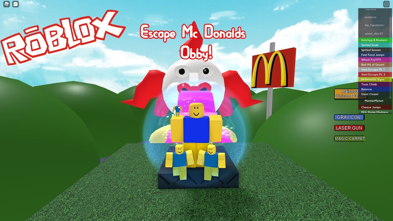 Roblox-Escape McDonalds Obby! - YouTube