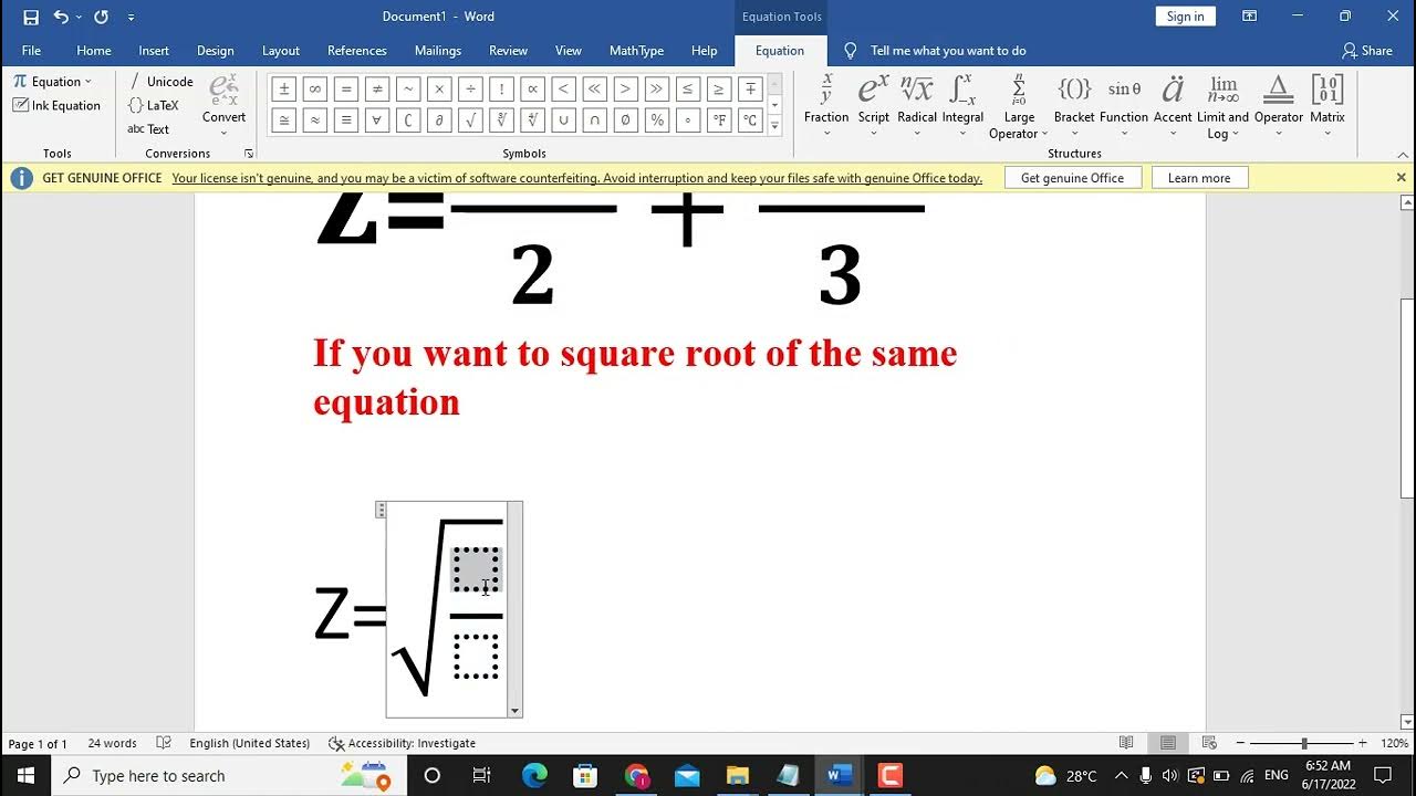 How To Type Fraction In MS Word Typing Math Equation In MS Word how-to-type-fraction-in-ms-word-typing-math-equation-in-ms-word