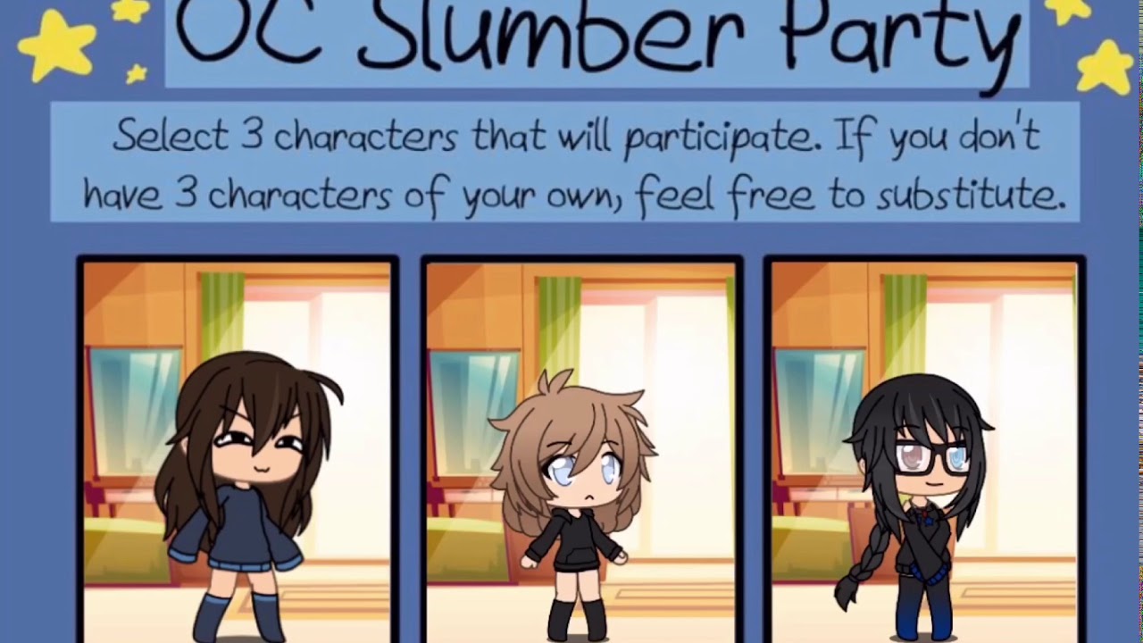 Oc sleepover thing ;-; - YouTube