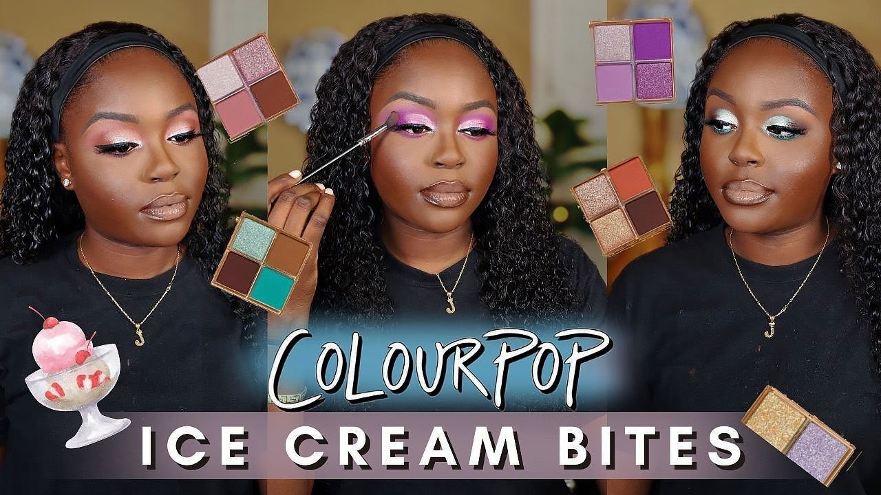 NEW! COLOURPOP ICE CREAM BITES COLLECTION 🍨 | Review + Demo | JaiDoesIt ...