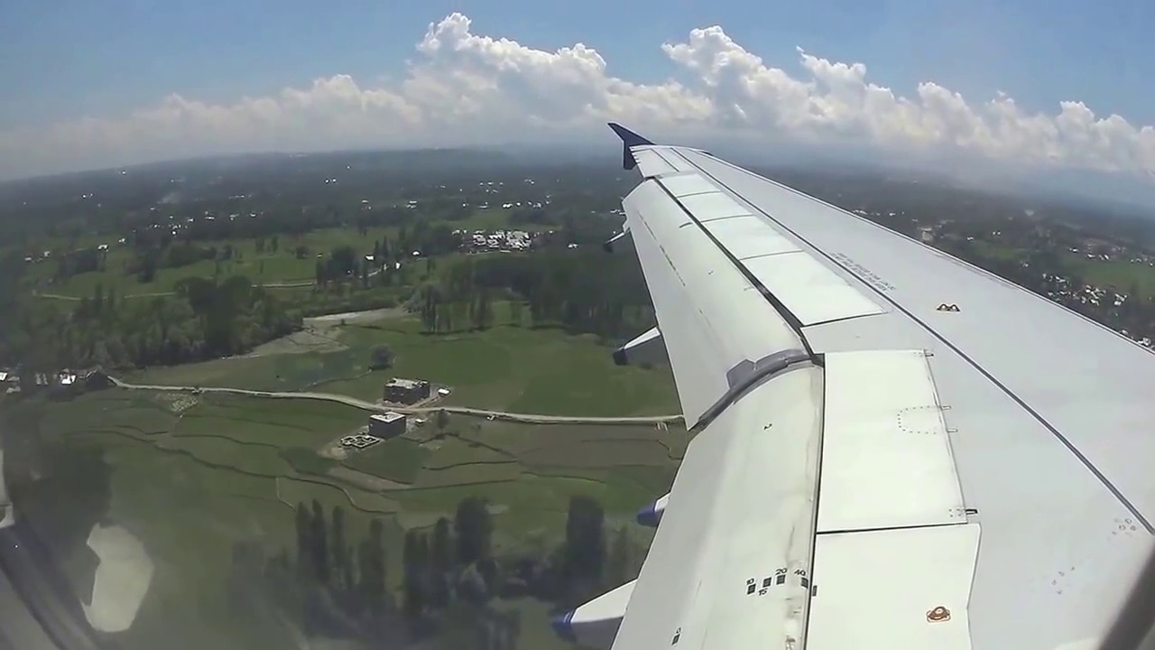 Srinagar International Airport Landing View | Full HD! - YouTube