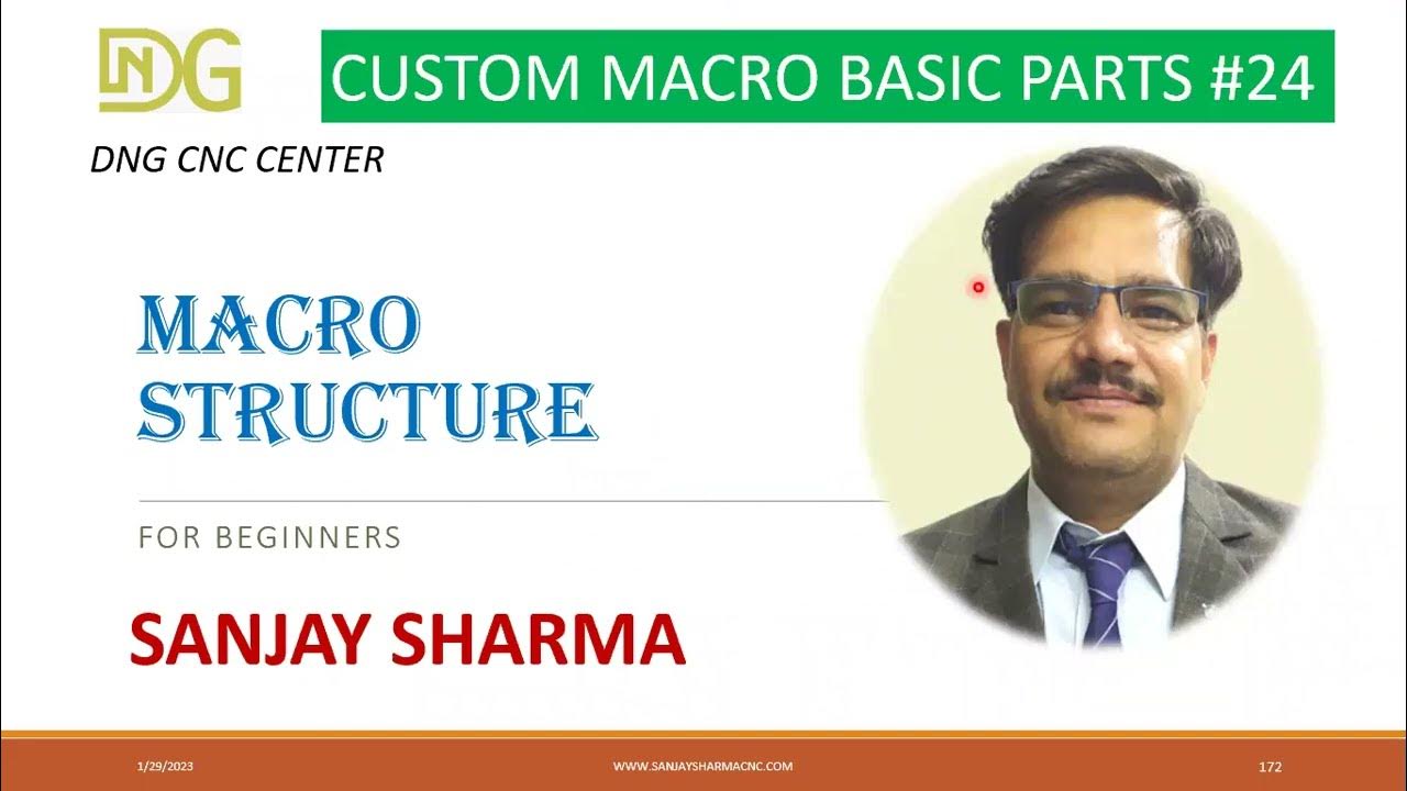 Part #24 Macro structure in Fanuc Custom Macro II DNG CNC CENTER - YouTube