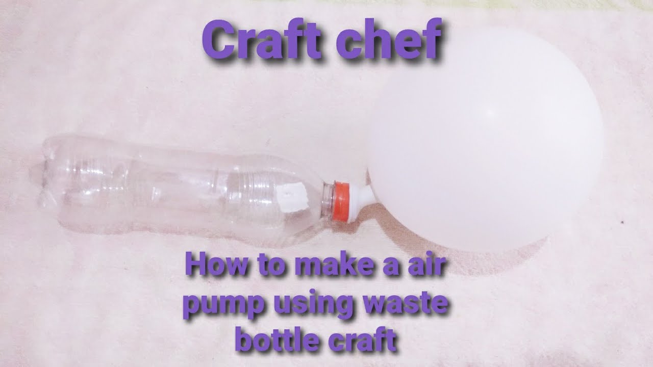How to make a air pump using waste water bottle/Easy craft/Best out of ...
