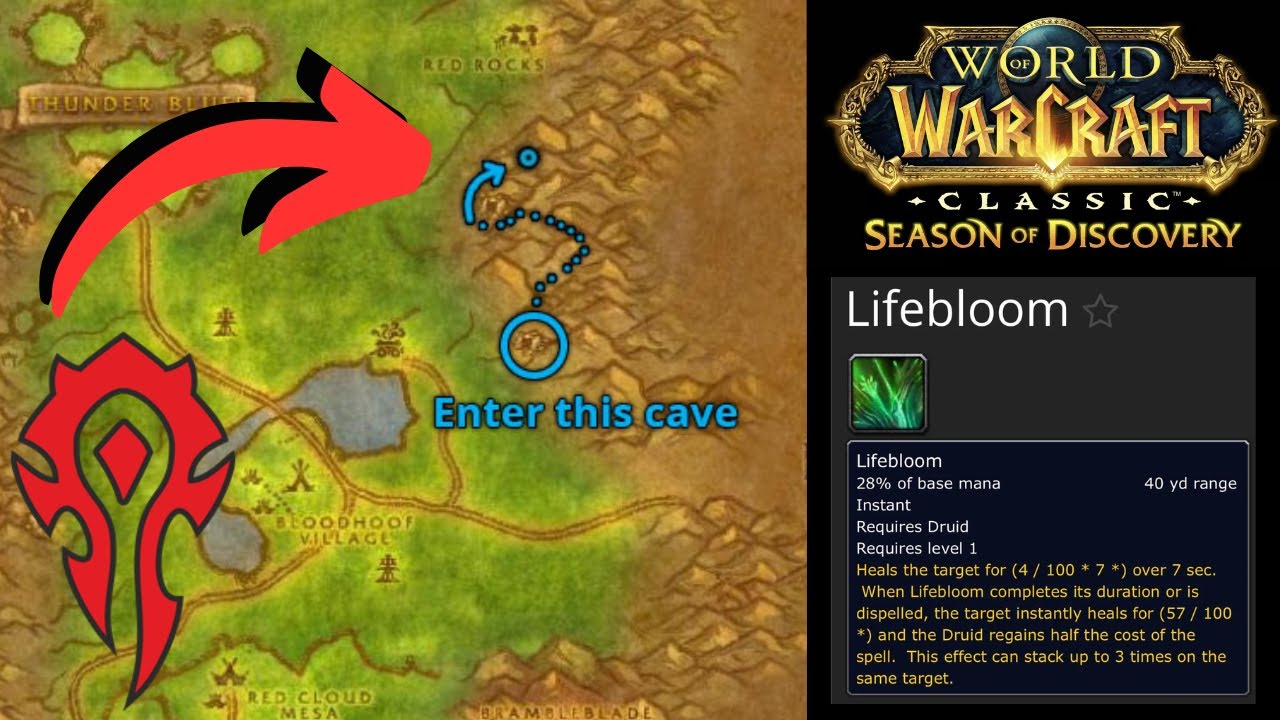 How to get Lifebloom Rune (Horde) | WoW Classic SoD - YouTube