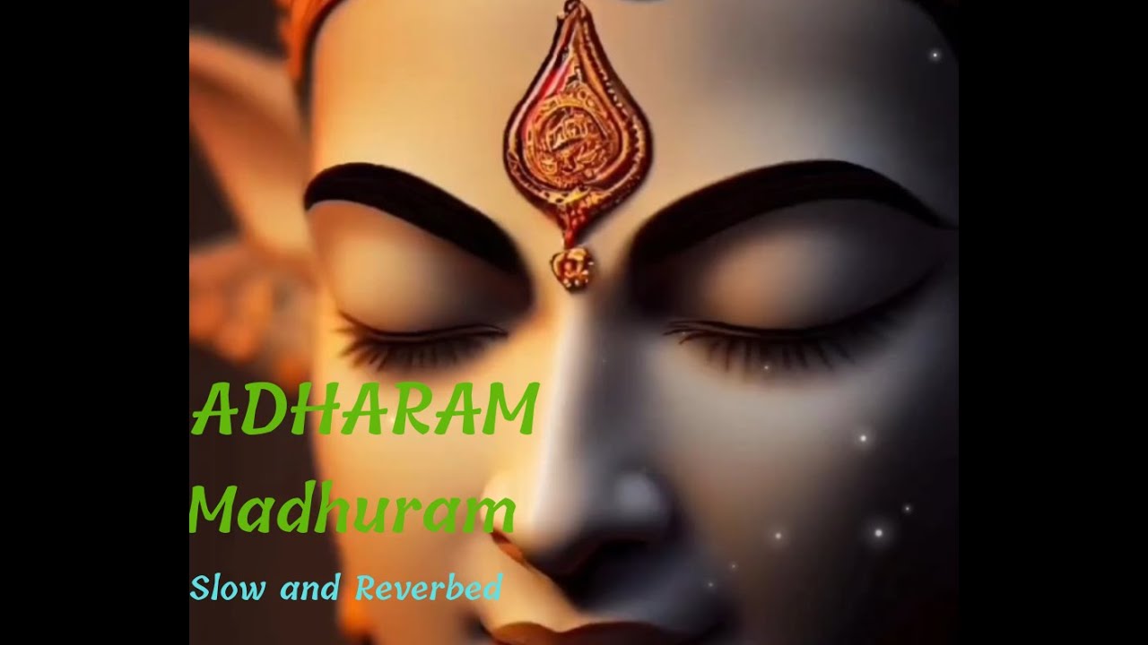 Adharam Madhuram slowed lofi🌿adharam madhuram☘️adharam madhuram song☘ ...