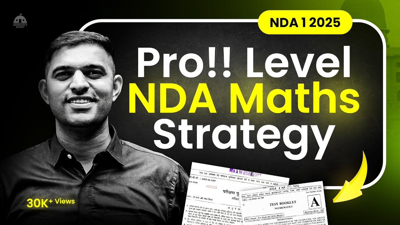 NDA 1 2025 Maths Study plan to score 145 marks - YouTube