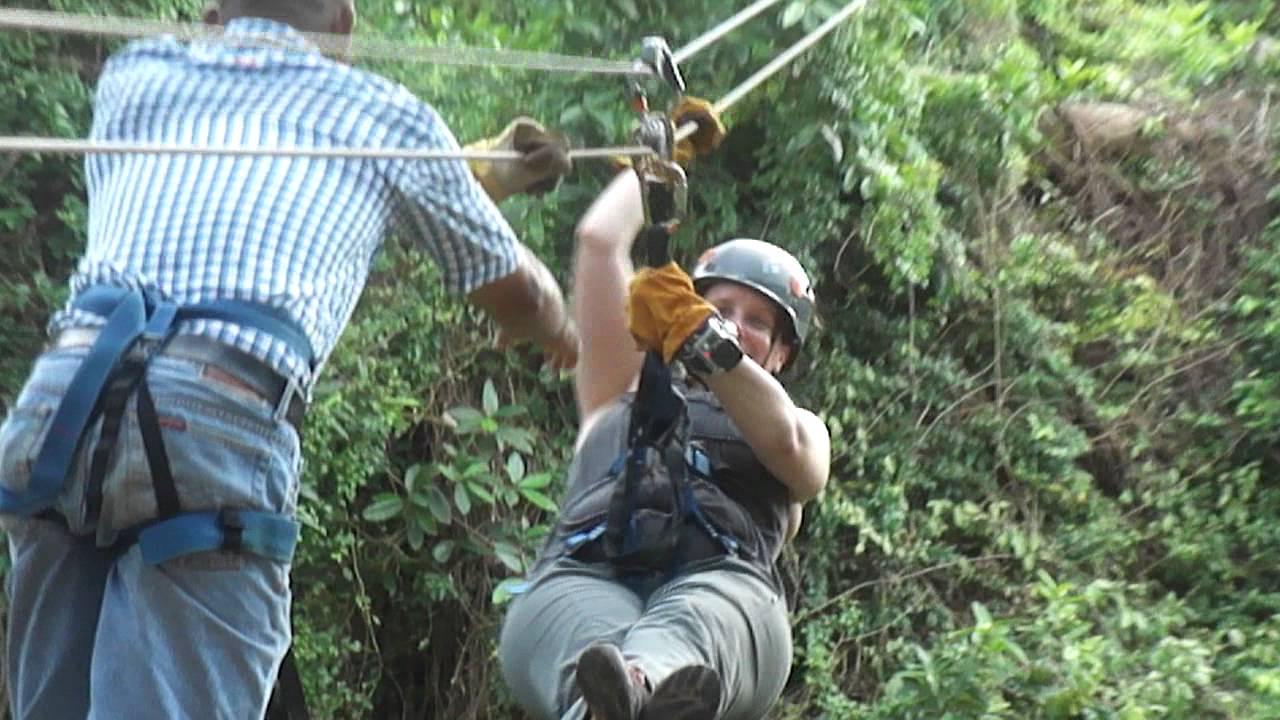 Zip Line - Canopy Excursion Roatan. Long Island Tours - YouTube
