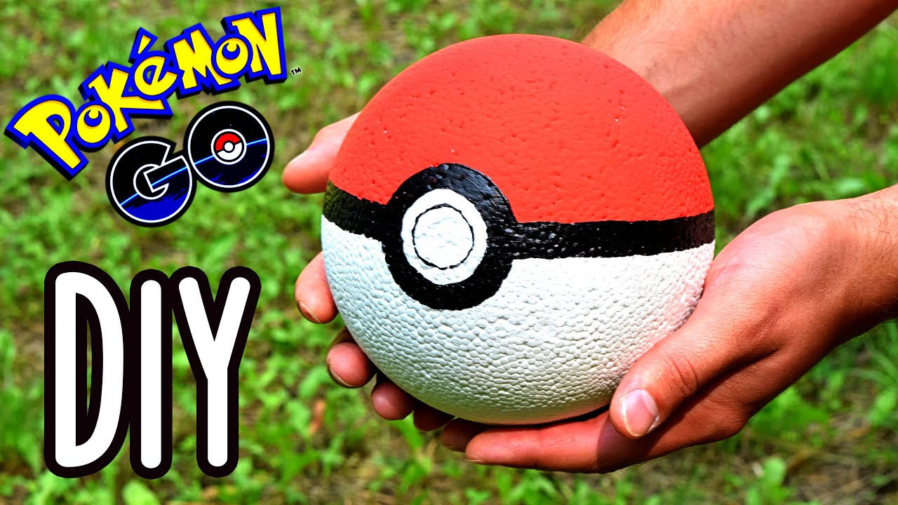 How to make PokeBall | DIY Pokemon GO - YouTube