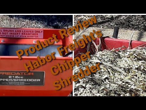 Harbor Freight Predator Chipper Shredder Mulcher - YouTube