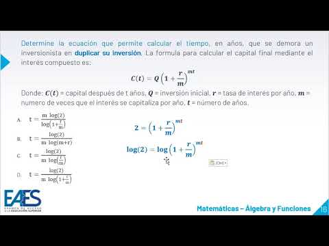 Ecuación Exponencial - Interés Compuesto - EAES - YouTube