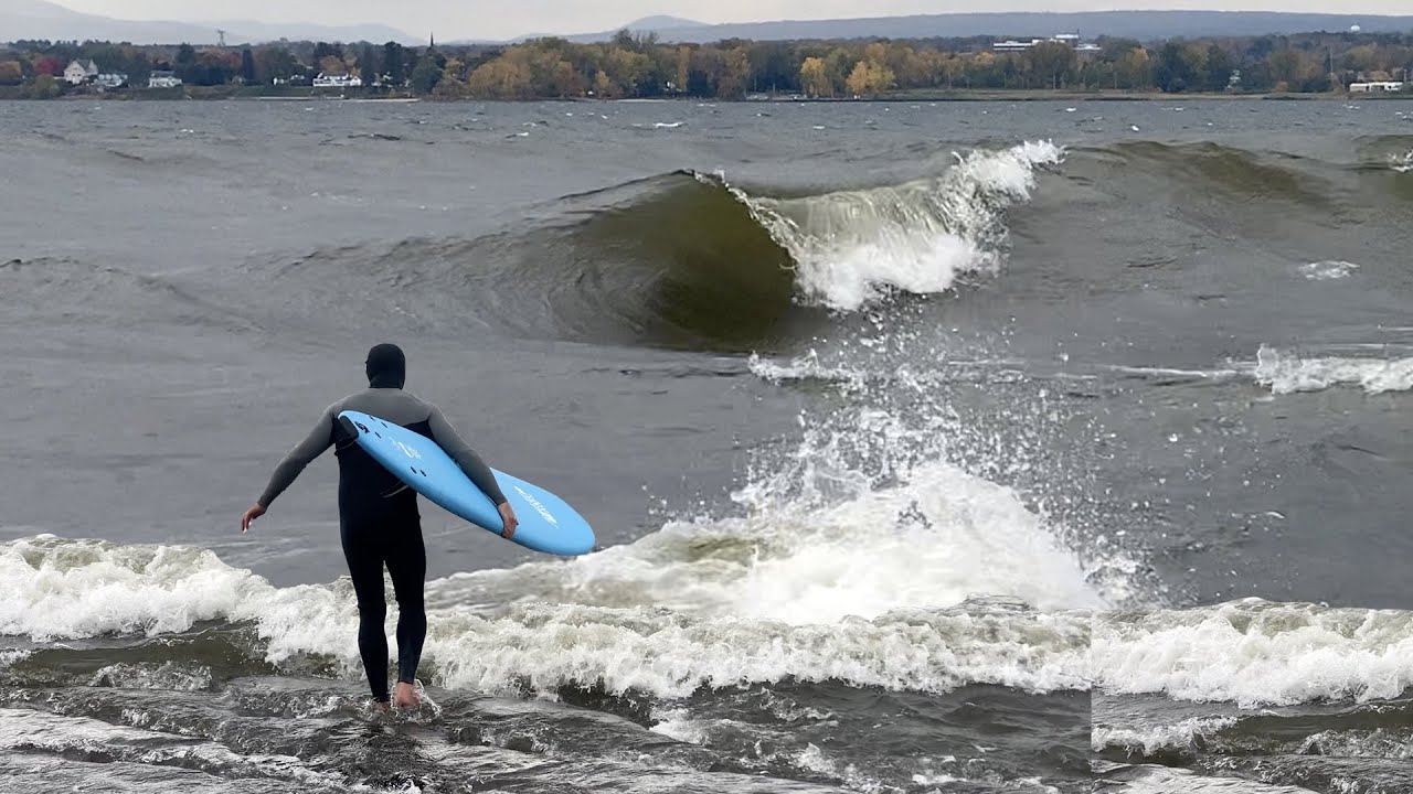 Astonishing SURF Discovering "4-6ft" Lake Champlain!? - YouTube