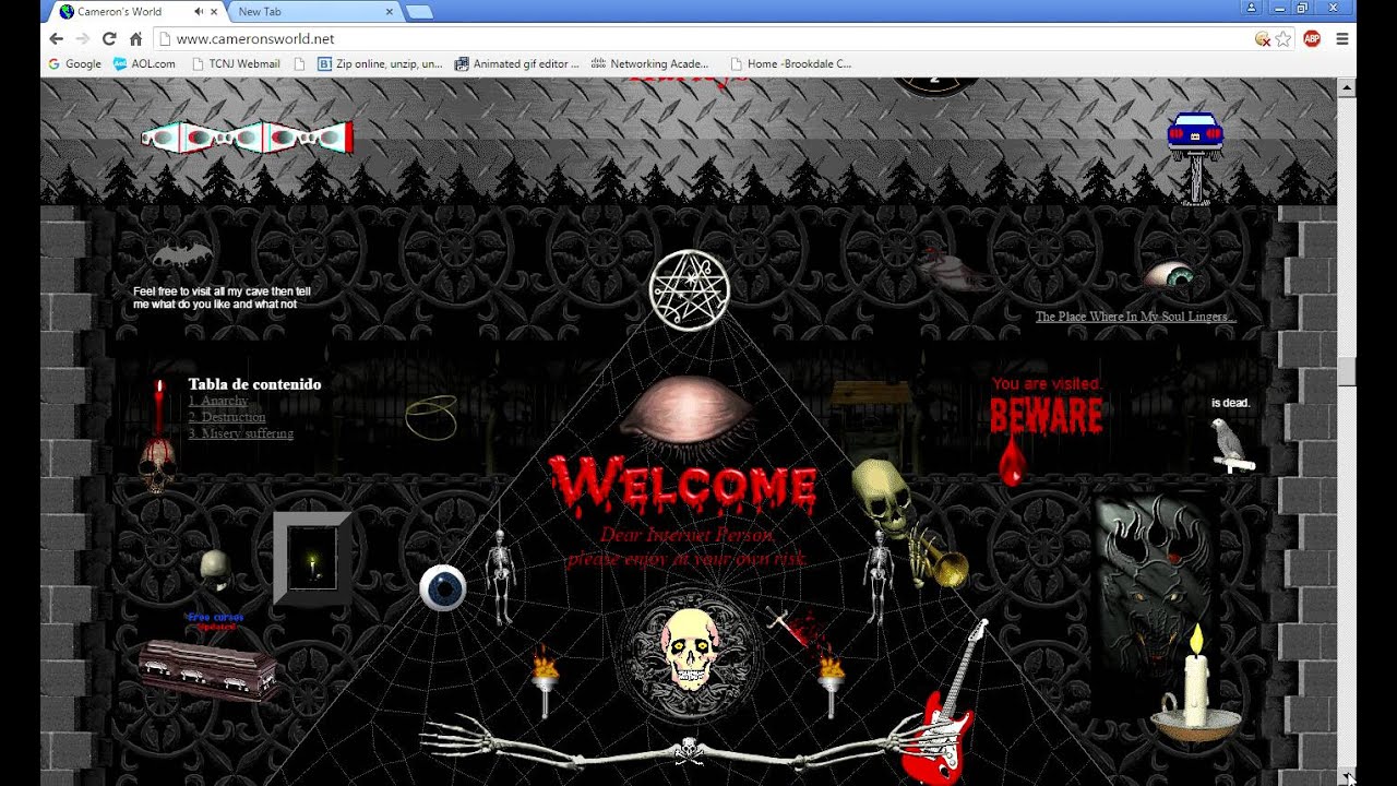 cameronsworld.net (GeoCities Nostalgia Trip) - YouTube