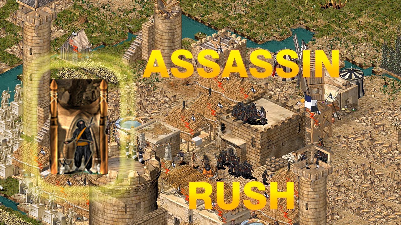 Stronghold Crusader HD - How to Assassin Rush - YouTube