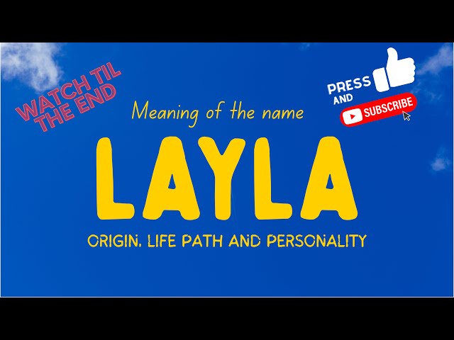 Layla Name Wallpaper Layla Girls Name Decorative Lettering Type Stock