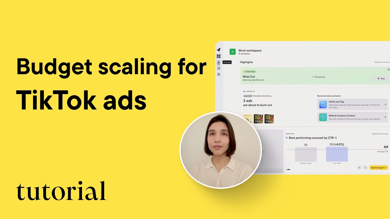 Budget scaling for TikTok ads - YouTube