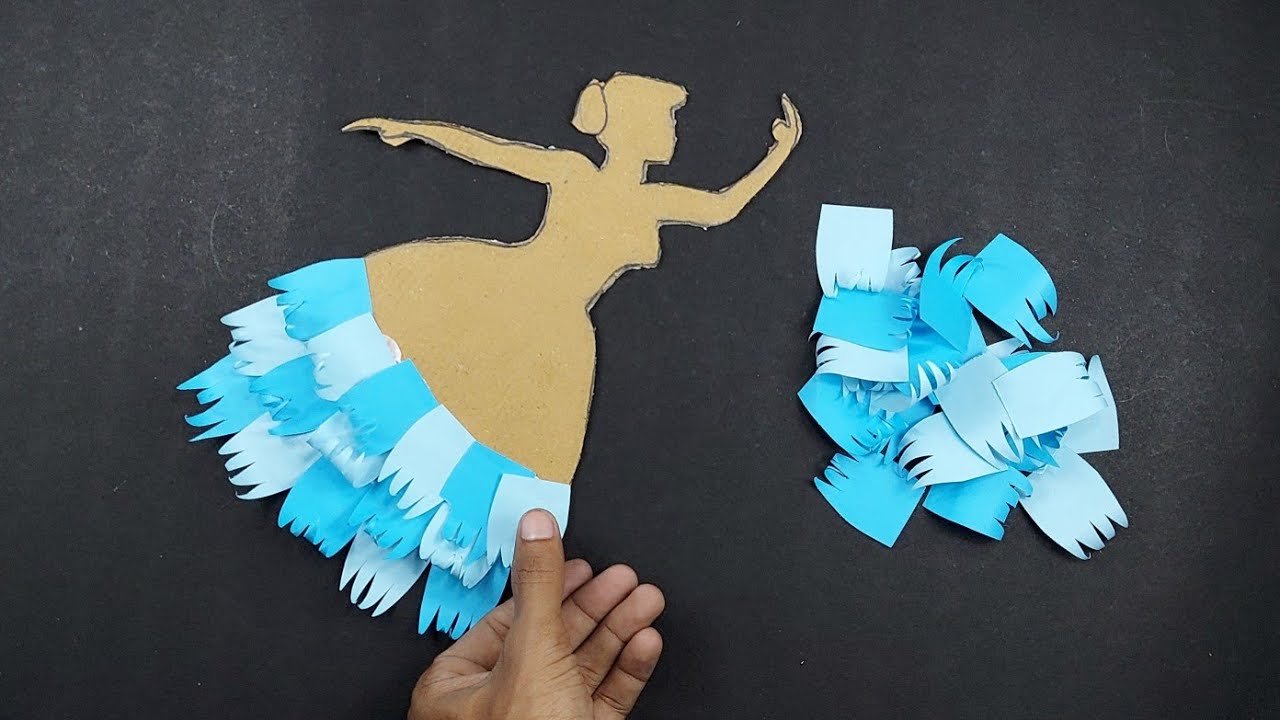 Dancing Girl Craft With Waste Cardboard | Cardboard Reuse Craft | DIY ...