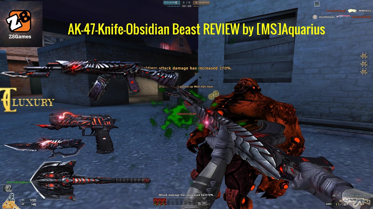 Crossfire NA: AK-47-Knife-Obsidian Beast| Hero Mode X - YouTube