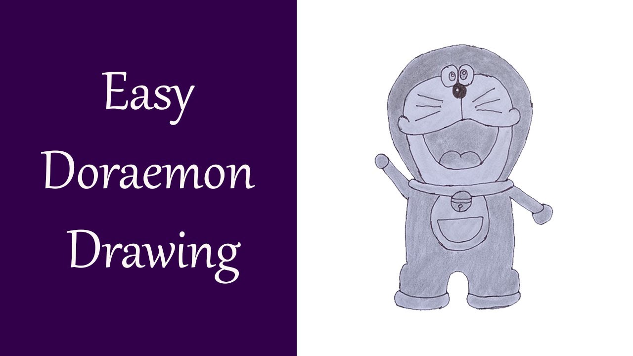 Easy Doraemon Drawing | How to Draw Doraemon for Kids Step by Step ...