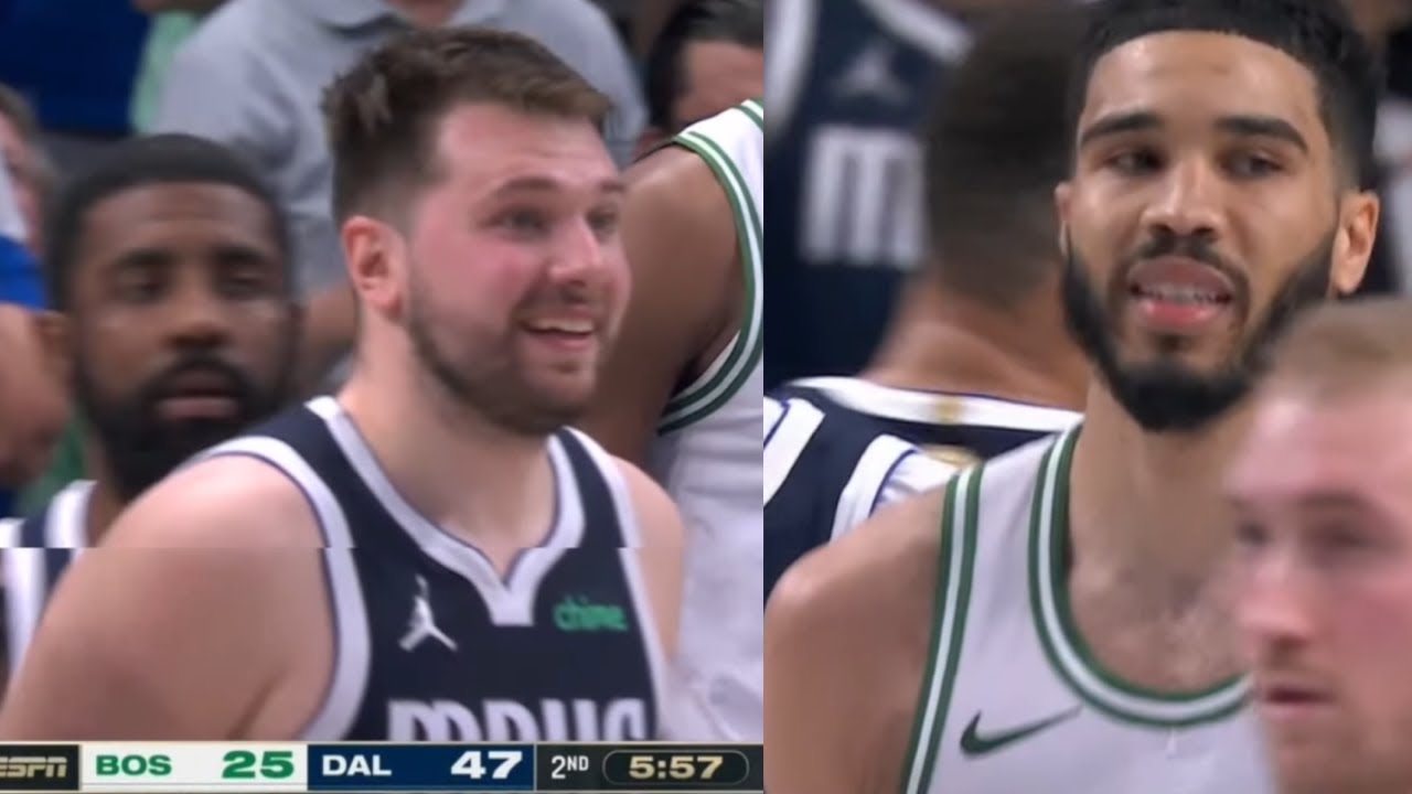 LUKA DONCIC REMINDS JAYSON TATUM AFTER TAKING OVER ENTIRE GAME! IN GAME ...