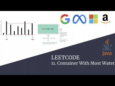Container With Most Water - LeetCode 11 - YouTube
