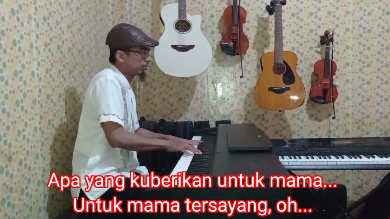 Lagu Cinta Untuk Mama - Kenny (karaoke+lirik) Do= B mayor. Live piano ...