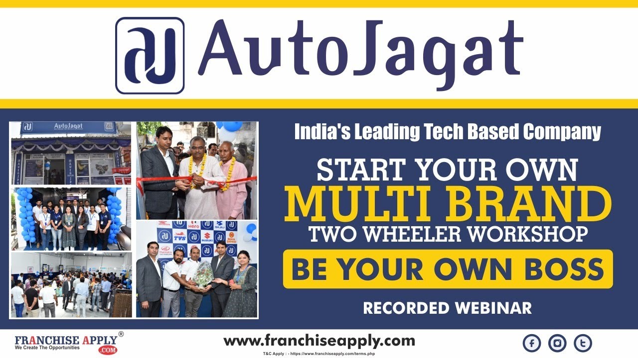 Multi Brand Two Wheeler Service Center Franchise | AutoJagat Franchise ...
