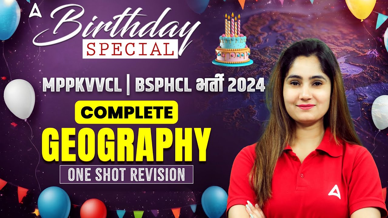 MPPKVVCL | BSPHCL 2024 | Complete Geography Revision | By Pinki Mam ...