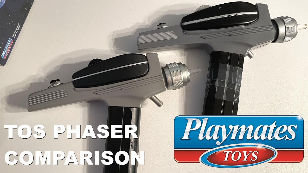 Playmates Toys 2022 Star Trek: TOS Phaser Replica - Comparison With ...