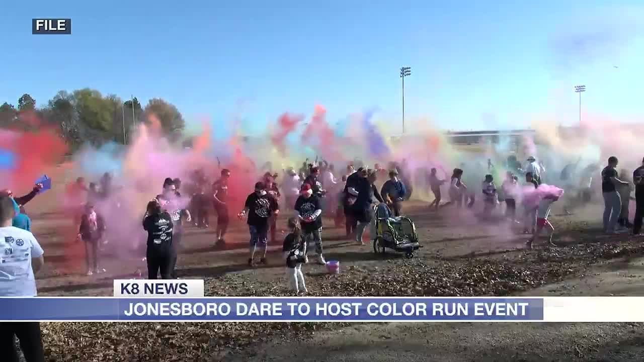 Jonesboro DARE to host color run event - YouTube