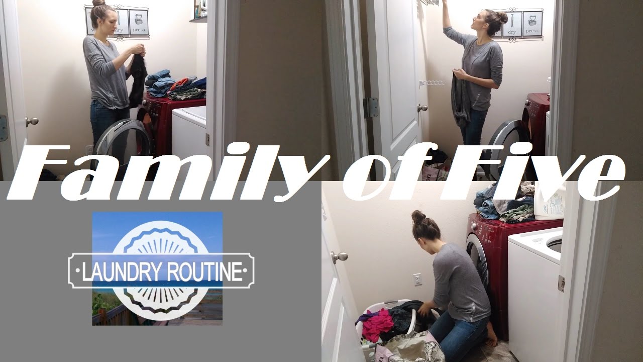 MY SIMPLE LAUNDRY ROUTINE + TIPS / FAMILY OF FIVE - YouTube