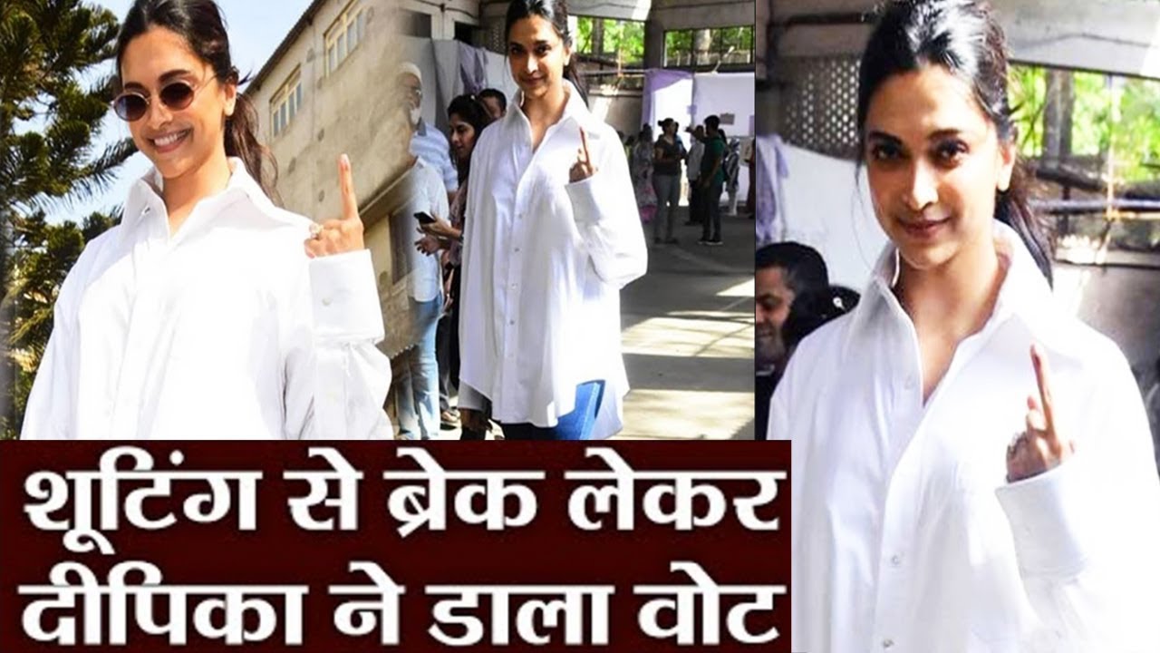 Deepika Padukone Cast Her Vote In Mumbai | Lok Sabha Election 2019 ...