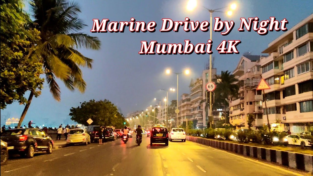 Marine Drive by Night | Mumbai 4K drive | India - YouTube
