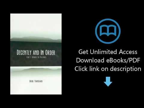 Decently and in Order: God's Word to Pastors - YouTube