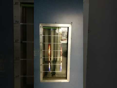 DIN 4102 - B1 TEST - YouTube