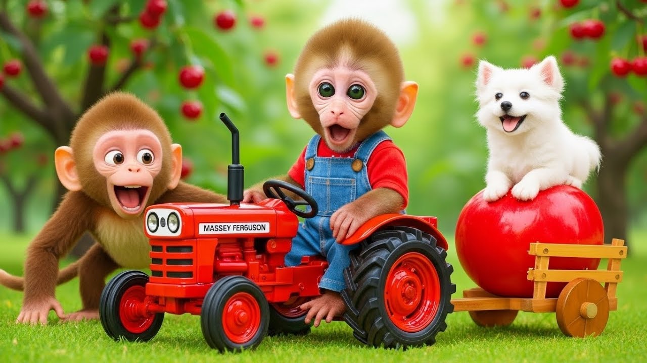 Kaka the monkey, and his lovely friends in the field and an exciting ...