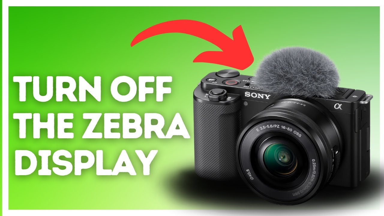 How to turn off the zebra display on Sony ZV-E10? - YouTube