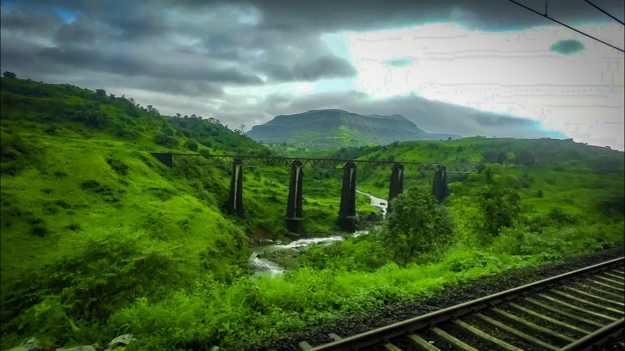 Kasara Ghat Beautiful Section By Train Igatpuri To Kasara - YouTube