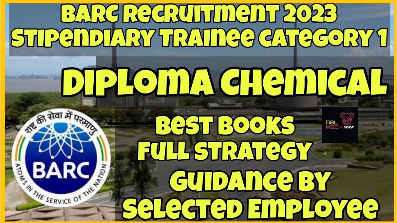 BARC Stipendiary Trainee category-1| Diploma Chemical Best Books ...