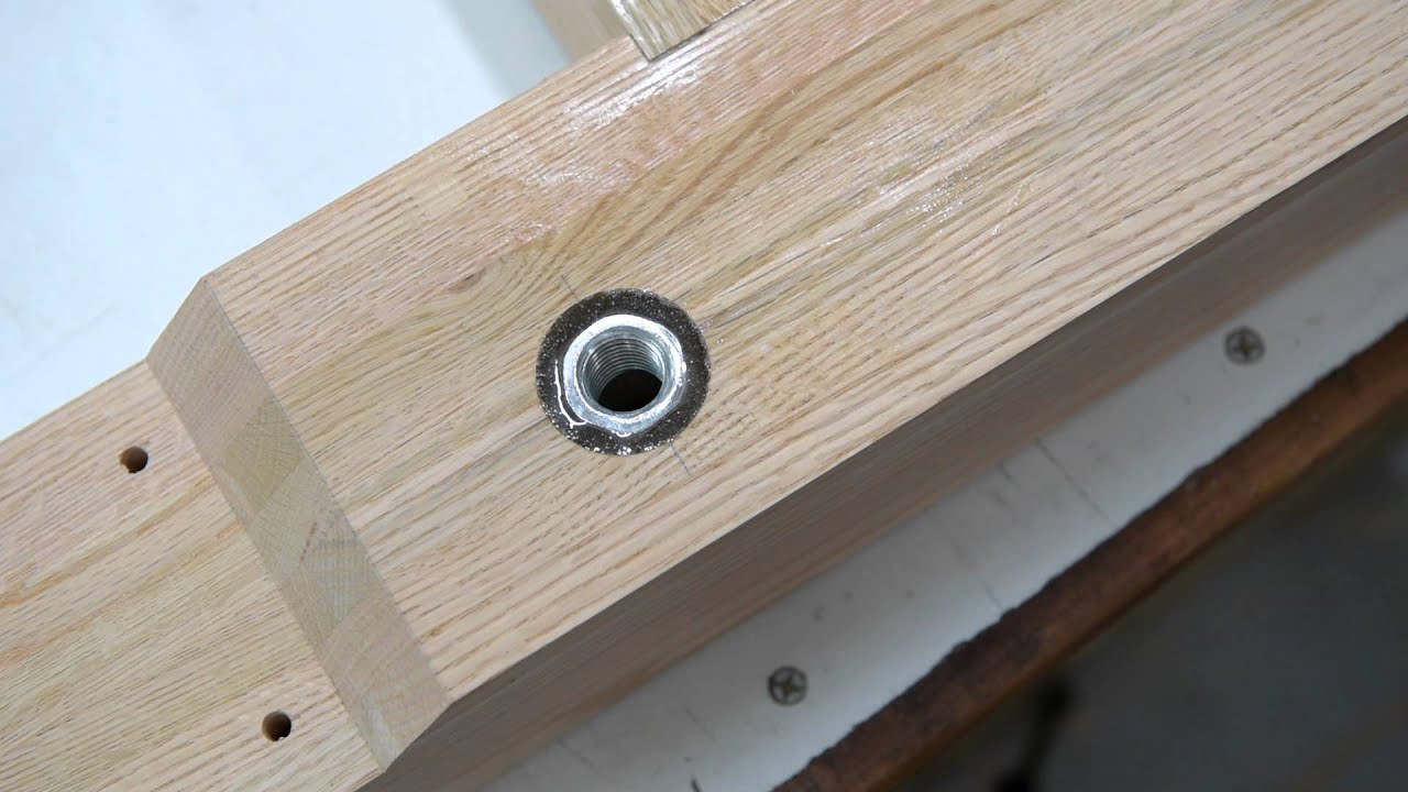 Wood stand for shop equipment - new style DIY leveling feet - YouTube