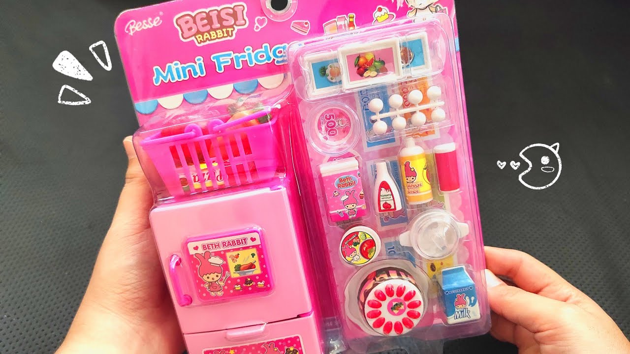 7 minutes satisfying unboxing hello kitty sanrio mini fridge toys ...