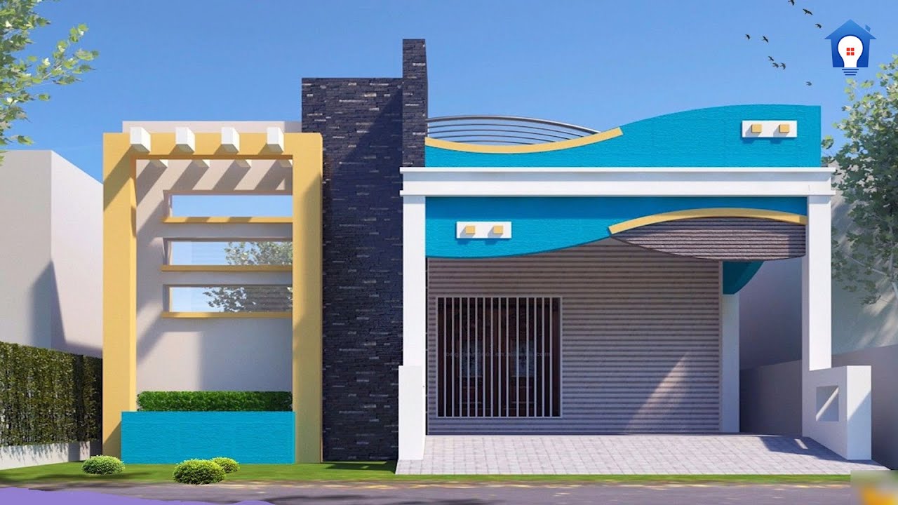 Single floor house elevation designs | Most 30 beautiful house front ...