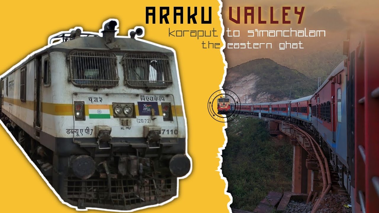 KORAPUT - VISAKHAPATNAM TRAIN JOURNEY COMPILATION VIA ARAKU VELLY ...