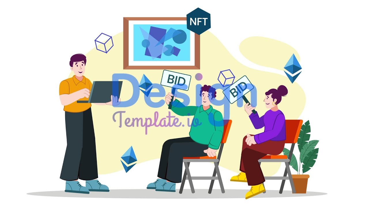 NFT Character Bid Animation Scene After Effects Templates - YouTube