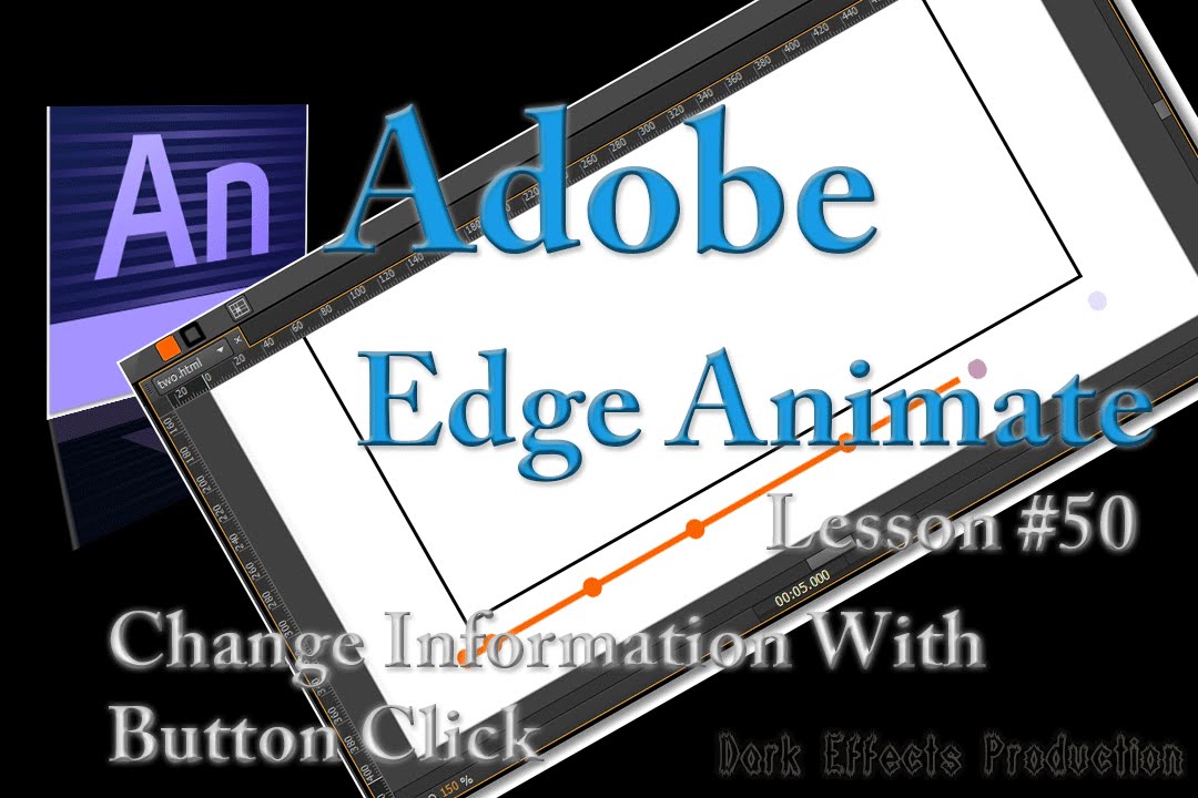 Adobe Edge Animate Lesson #50 - Elegant Information change When Button ...
