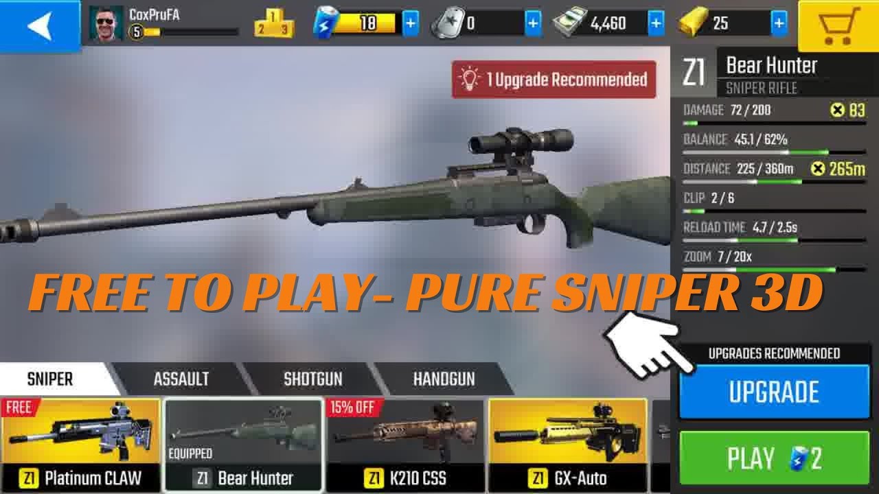 PURE SNIPER 3D GAMEPLAY: QUEST Part 2 - YouTube
