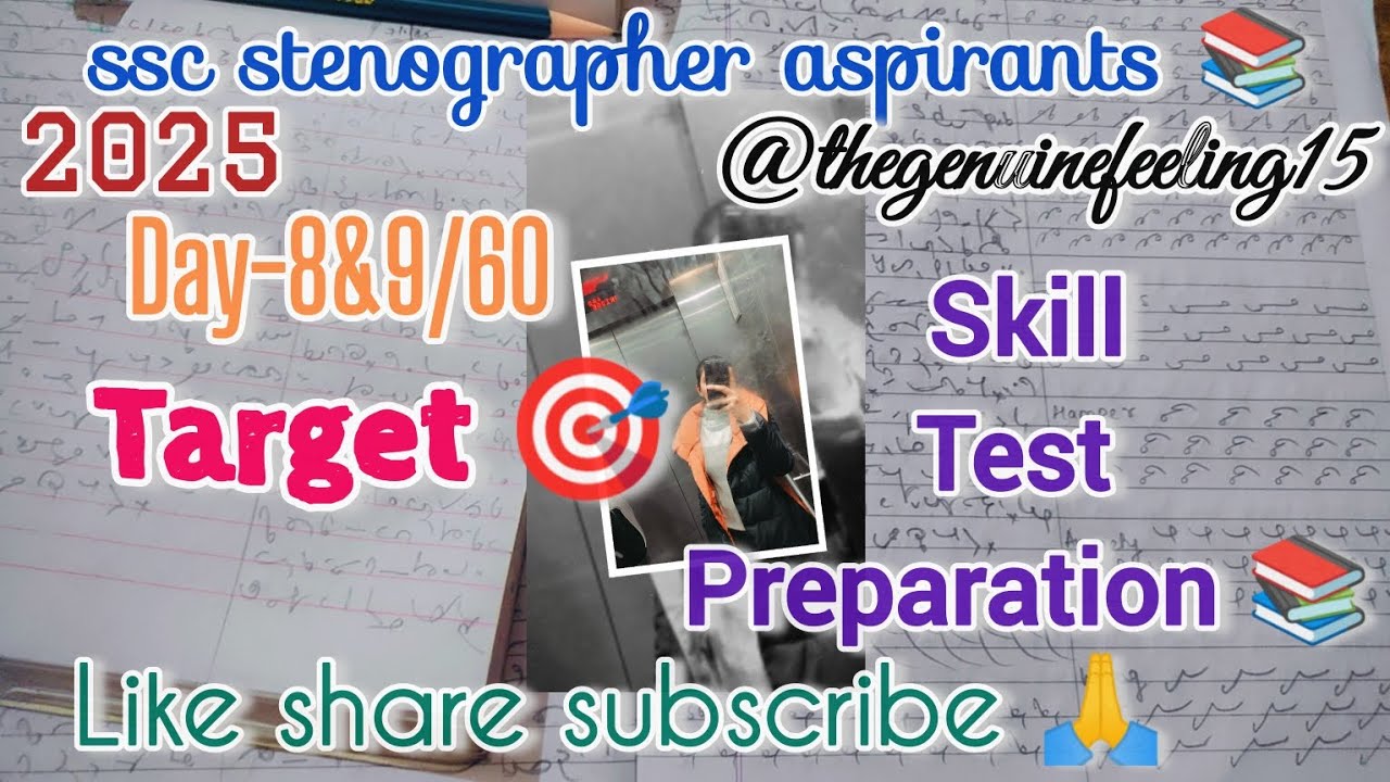 ssc stenographer aspirants|ssc steno skill test preparation 2024|day-8 ...